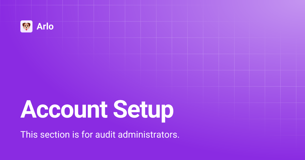 Account Setup | Arlo