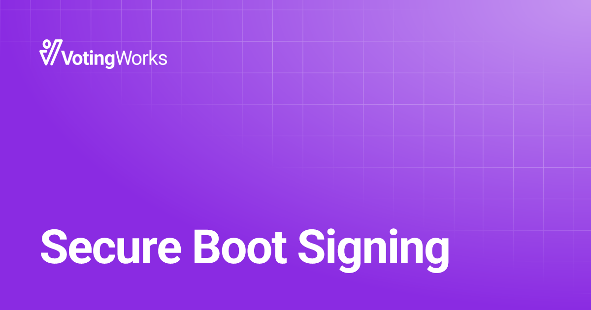 Secure Boot Signing | VxSuite TDP - v3.1